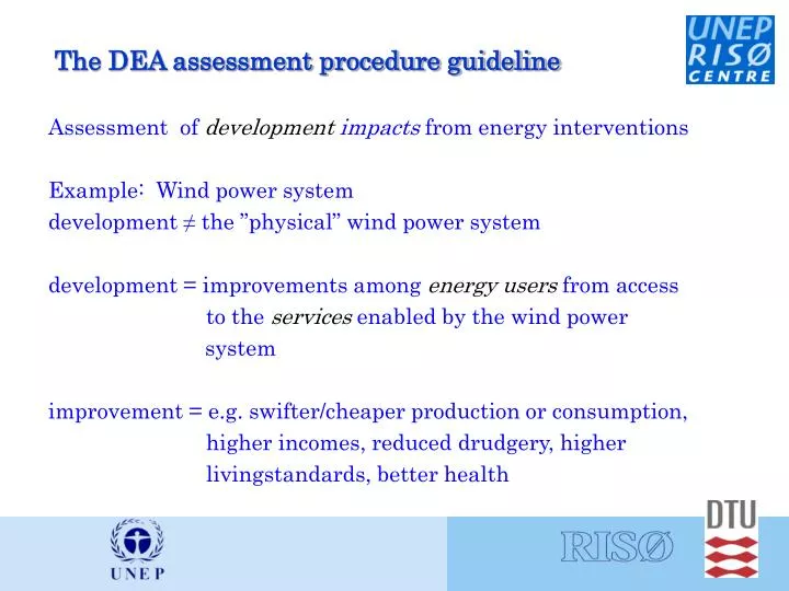 PPT - The DEA assessment procedure guideline PowerPoint Presentation ...
