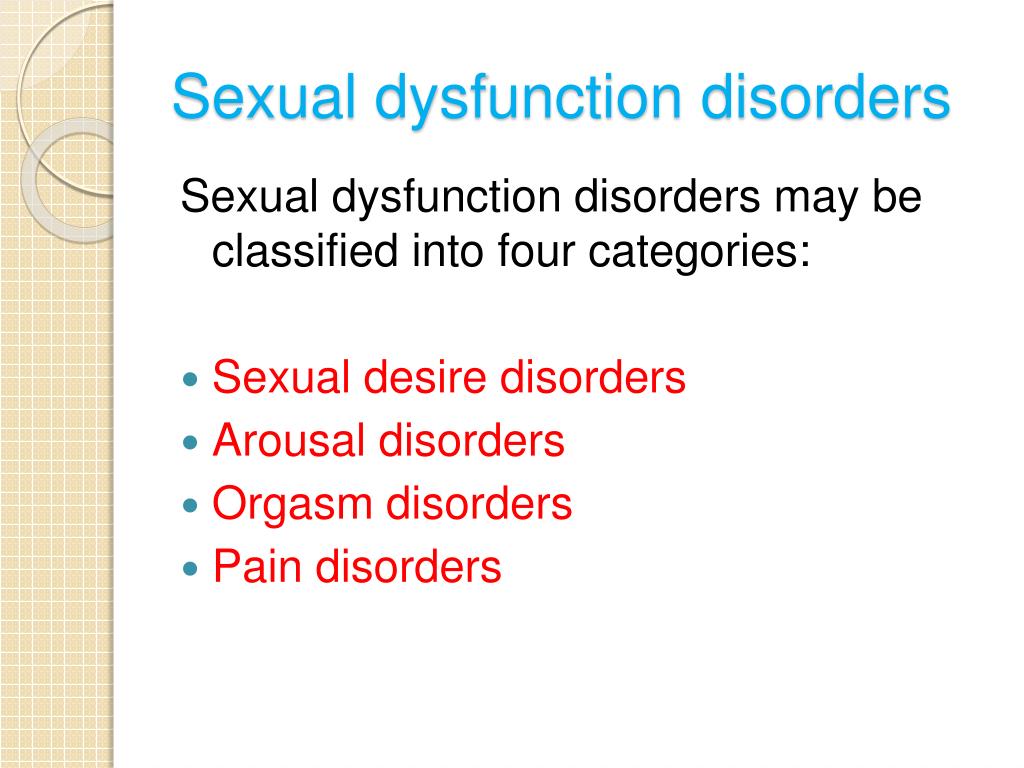 Ppt Sexual Disorders Powerpoint Presentation Free Download Id 732881