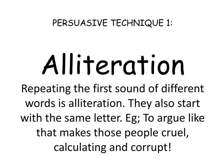 PPT - The power of persuasive techniques power point PowerPoint ...
