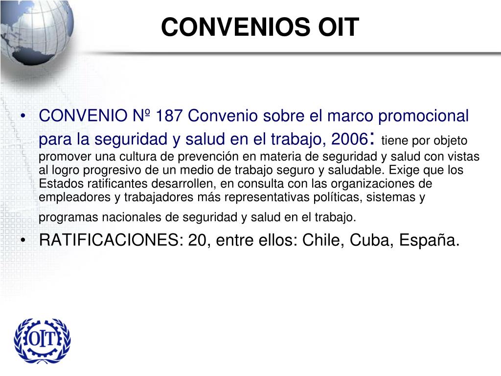 PPT - Seguridad y Salud en el trabajo (OIT): situación y políticas ...