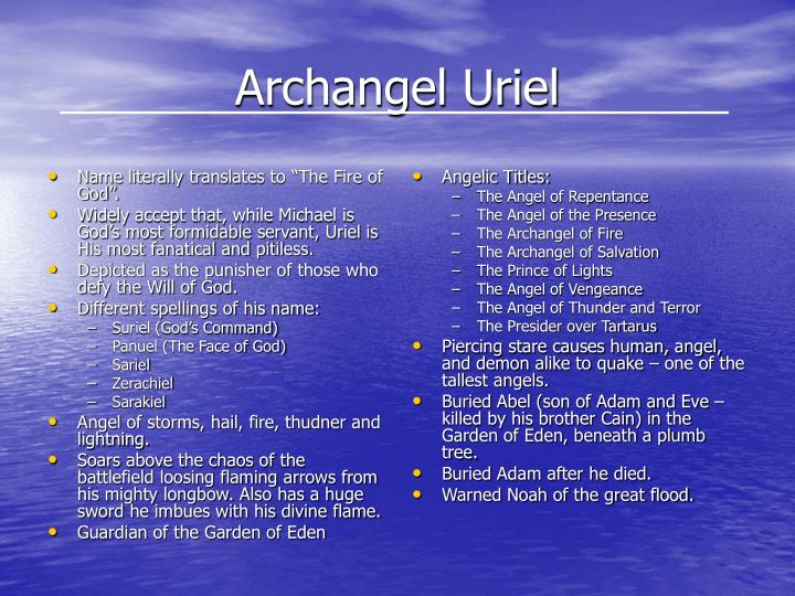 PPT - The Archangels PowerPoint Presentation - ID:734975