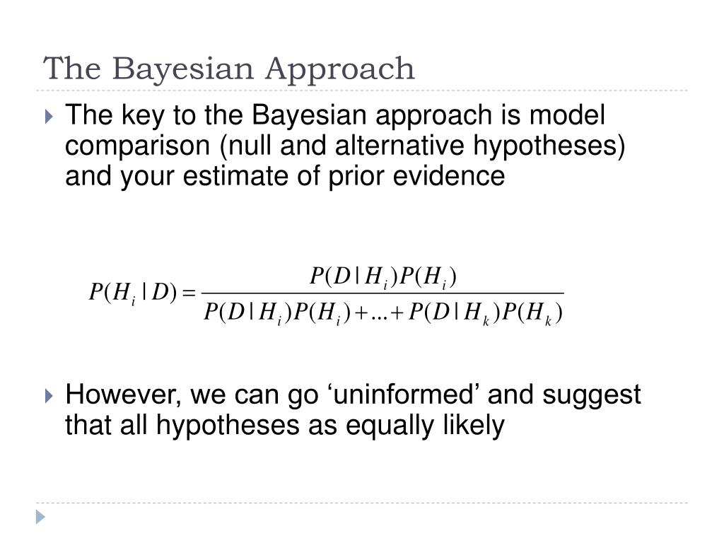 Ppt Simple Examples Of The Bayesian Approach Powerpoint Presentation