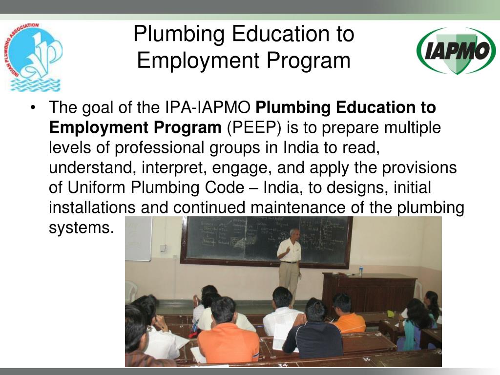 PPT - Uniform Plumbing Code – India Plumbing Installation, Health and ...
