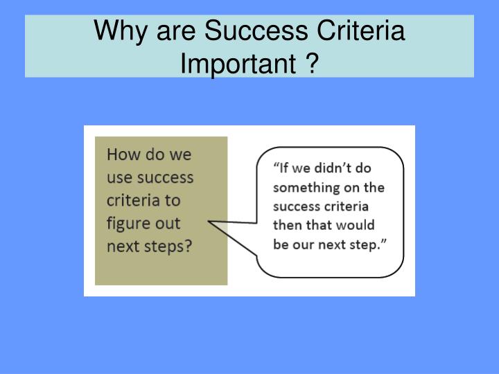 PPT - Big Ideas, Learning Goals & Success Criteria PowerPoint ...