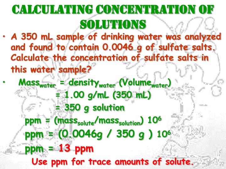 PPT - CALCULATING CONCENTRATION OF SOLUTIONS PowerPoint Presentation ...