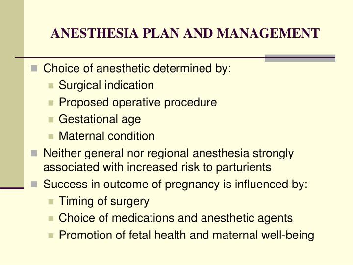 PPT - ANESTHESIA FOR NONOBSTETRIC SURGERY IN THE PREGNANT PATIENT ...