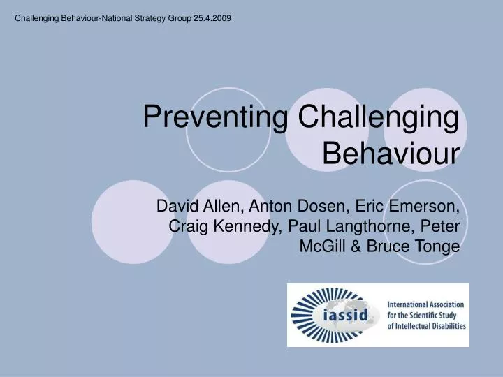 PPT - Preventing Challenging Behaviour PowerPoint Presentation, free ... PPT - Preventing Challenging Behaviour PowerPoint Presentation, free ...