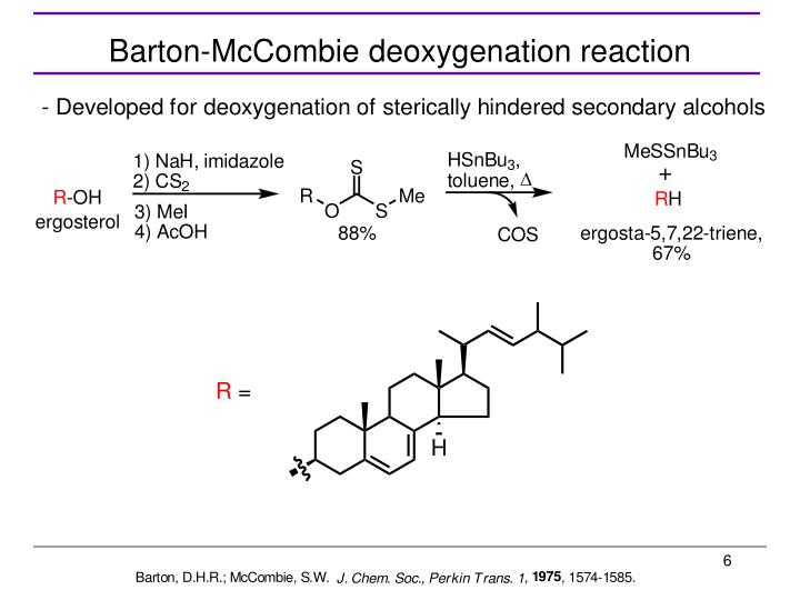 PPT - General transformation in xanthate transfer reactions PowerPoint Presentation - ID:736880