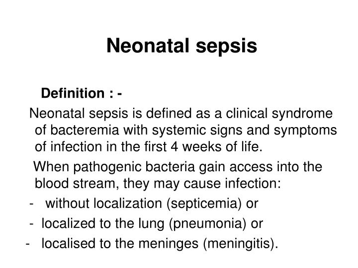 PPT - Neonatal sepsis PowerPoint Presentation - ID:737368