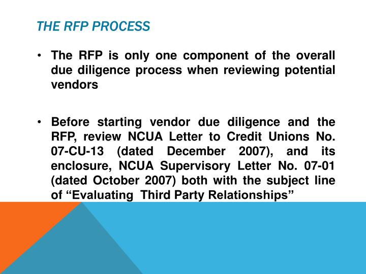 PPT - The RFP Process PowerPoint Presentation - ID:737564