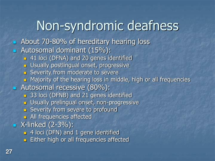 PPT - Genetic Hearing Loss PowerPoint Presentation - ID:73783