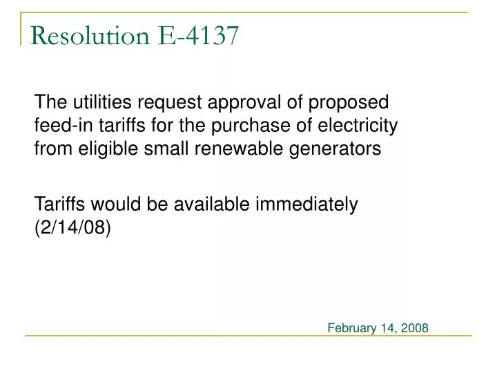 PPT - Resolution E-4137 PowerPoint Presentation, free download - ID:738006