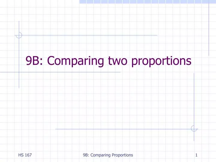 PPT - 9B: Comparing two proportions PowerPoint Presentation, free ...
