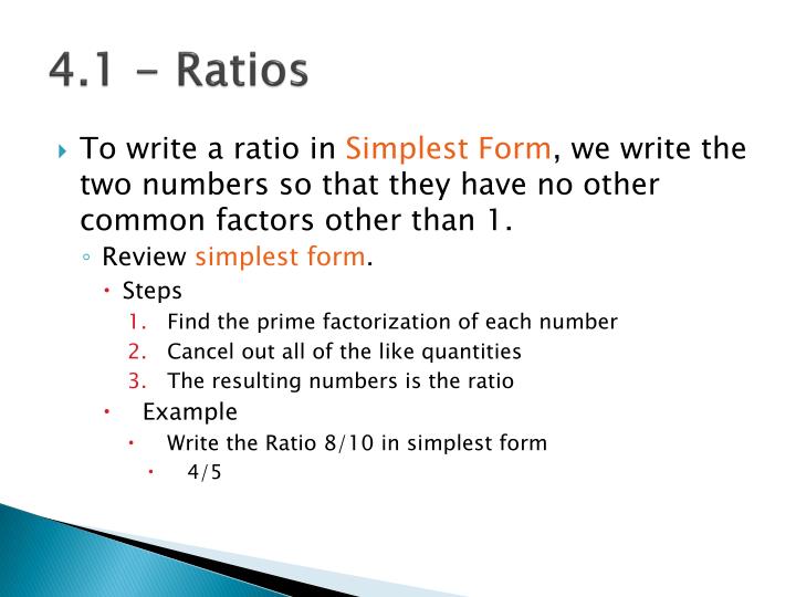 PPT - Chapter 4 – Rates, Ratios, and Proportions PowerPoint ...