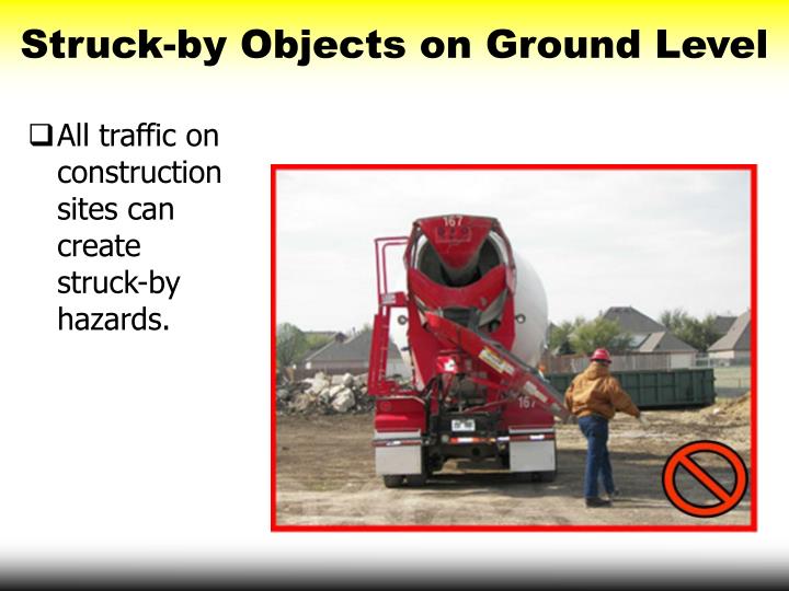 PPT - Big Four Construction Hazards: Struck-by Hazards PowerPoint ...