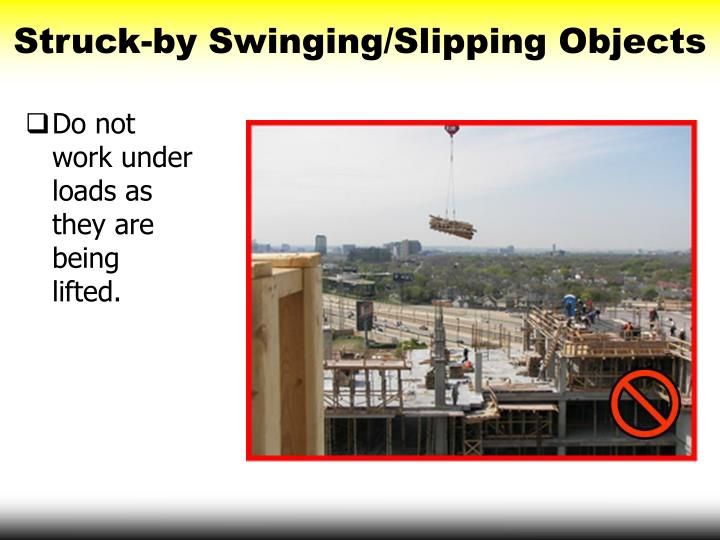 PPT - Big Four Construction Hazards: Struck-by Hazards PowerPoint ...