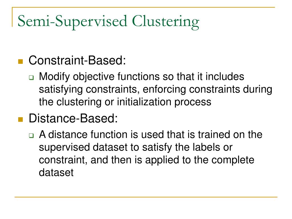 PPT - A Probabilistic Framework for Semi-Supervised Clustering ... PPT - A Probabilistic Framework for Semi-Supervised Clustering ...