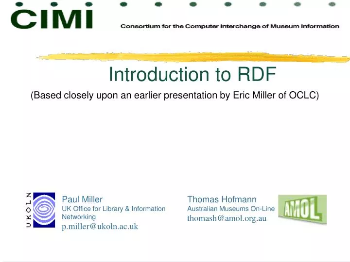 PPT - Introduction to RDF PowerPoint Presentation, free download - ID ...