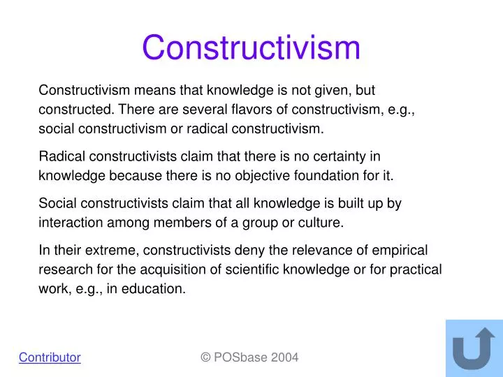 PPT - Constructivism PowerPoint Presentation, free download - ID:739327