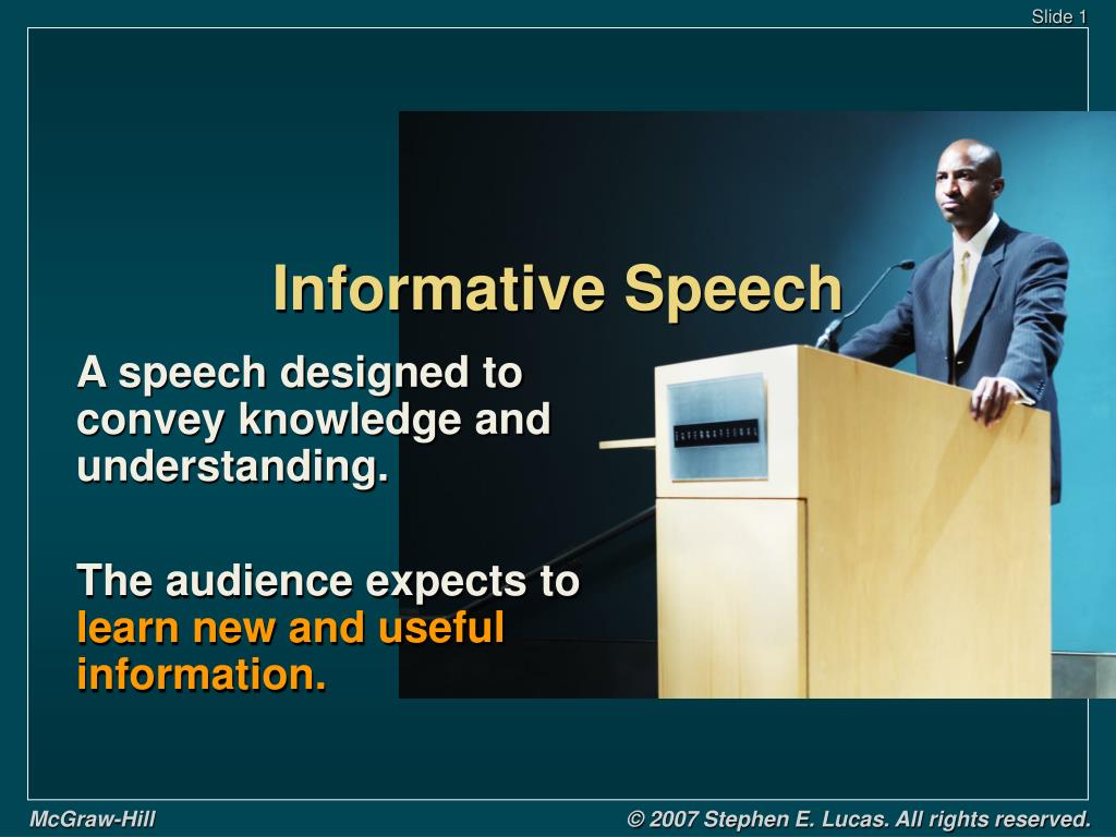 PPT Informative Speech PowerPoint Presentation Free Download ID 739490