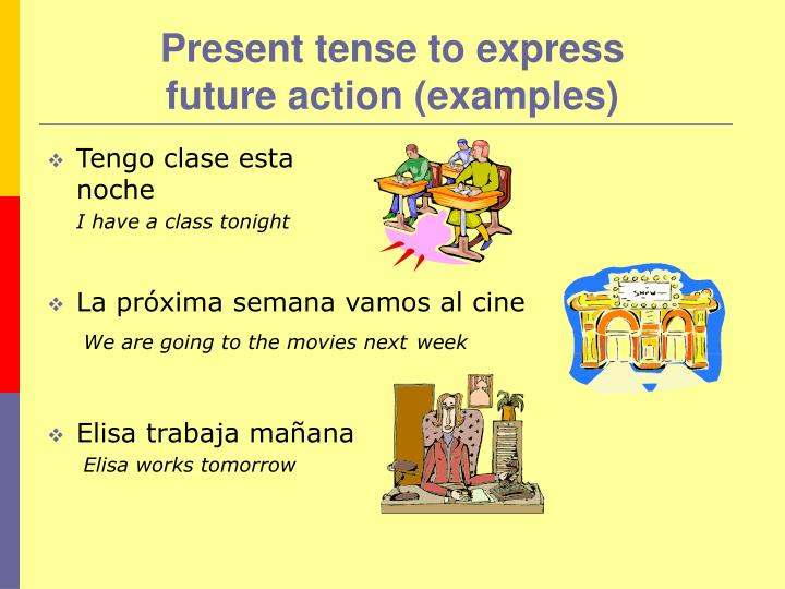 PPT - The present tense to express future action PowerPoint ...