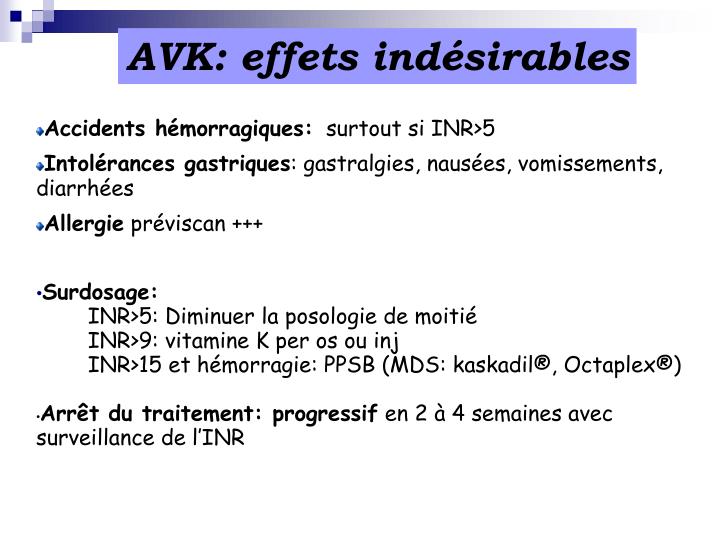 PPT - Les anticoagulants et autres médicaments de l’hémostase ...