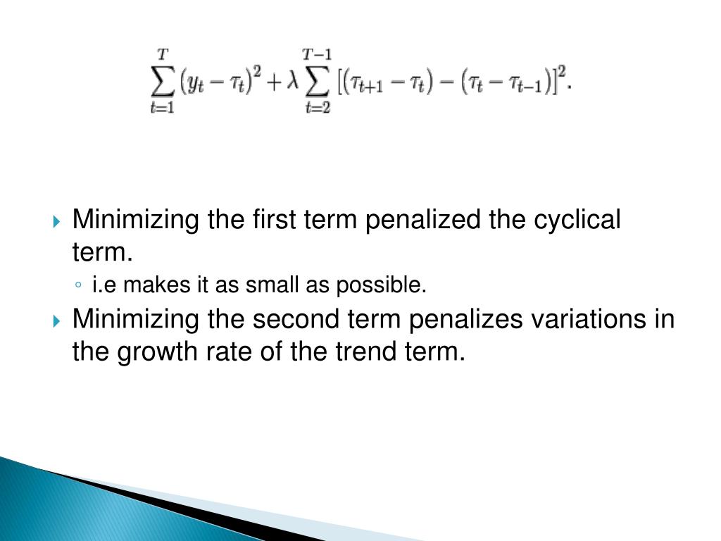 PPT - Determining the smoothness parameter in the HP filter PowerPoint ... PPT - Determining the smoothness parameter in the HP filter PowerPoint ...