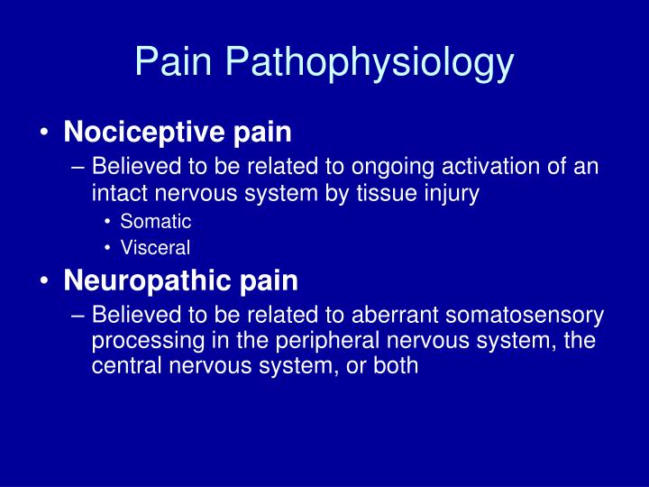 PPT - Pathophysiology of Acute & Chronic Pain PowerPoint Presentation ...