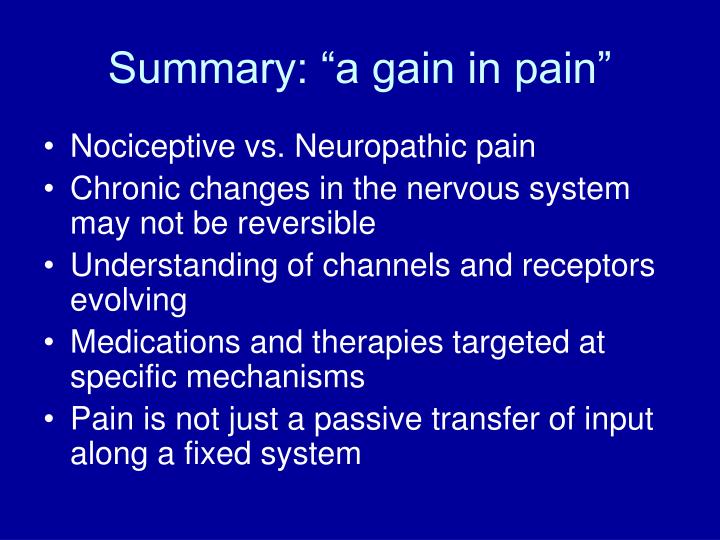 PPT - Pathophysiology of Acute & Chronic Pain PowerPoint Presentation ...