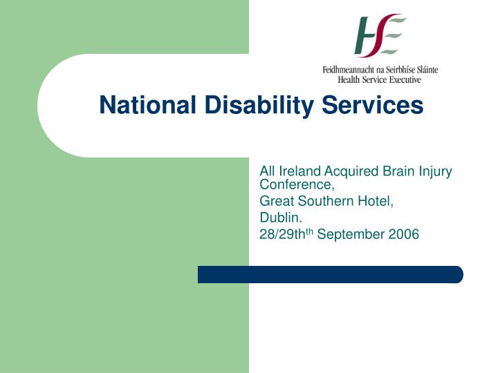 PPT - National Disability Services PowerPoint Presentation, free ...
