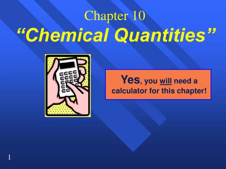 PPT - Chapter 10 “Chemical Quantities” PowerPoint Presentation, free ...