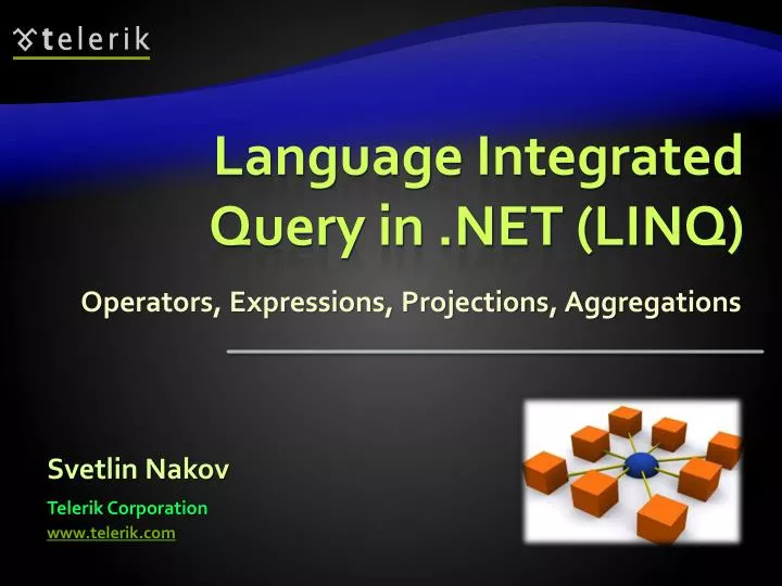 PPT - Language Integrated Query in .NET (LINQ) PowerPoint Presentation - ID:743977