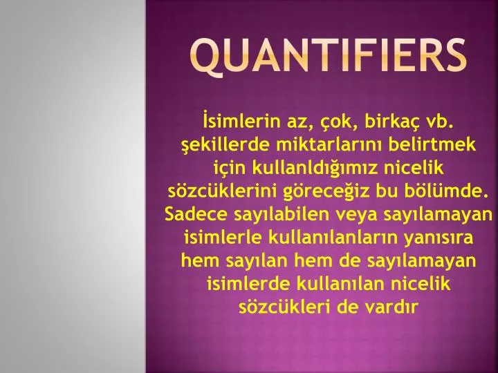 PPT - quantifiers PowerPoint Presentation, free download - ID:743984