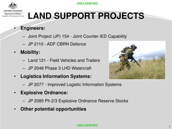 PPT - LAND DEVELOPMENT BRANCH Land Support Project Update PowerPoint ...