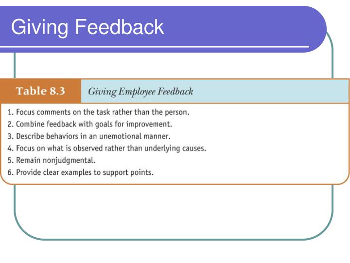 PPT - Measuring Performance and Providing Feedback PowerPoint ...
