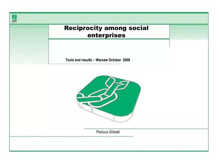 PPT - Reciprocity among social enterprises PowerPoint Presentation ...