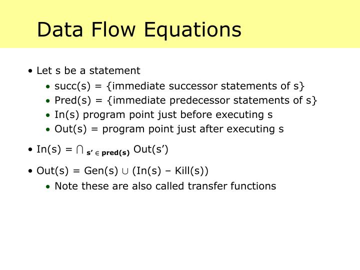 PPT - Data Flow Analysis 1 15-411 Compiler Design PowerPoint ... PPT - Data Flow Analysis 1 15-411 Compiler Design PowerPoint ...