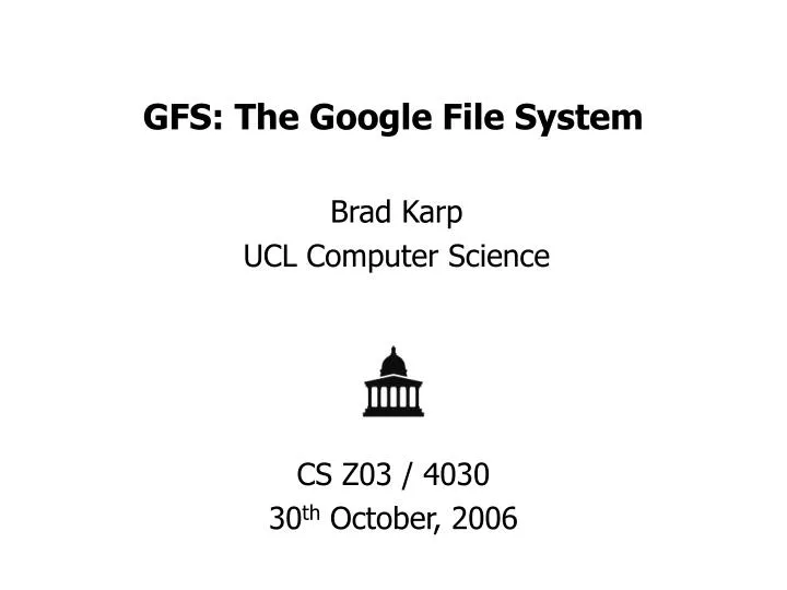 PPT - GFS: The Google File System PowerPoint Presentation, free ... PPT - GFS: The Google File System PowerPoint Presentation, free ...