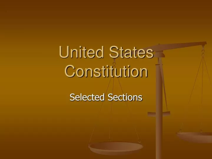 PPT - United States Constitution PowerPoint Presentation, free download ...