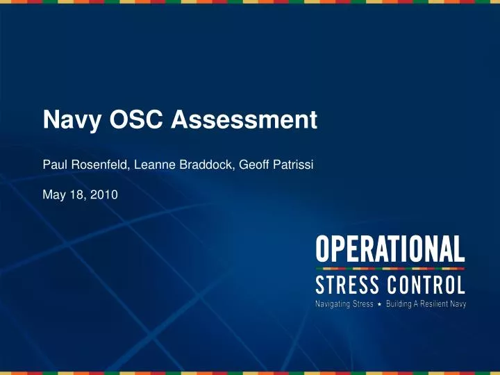 PPT - Navy OSC Assessment PowerPoint Presentation, free download - ID ...