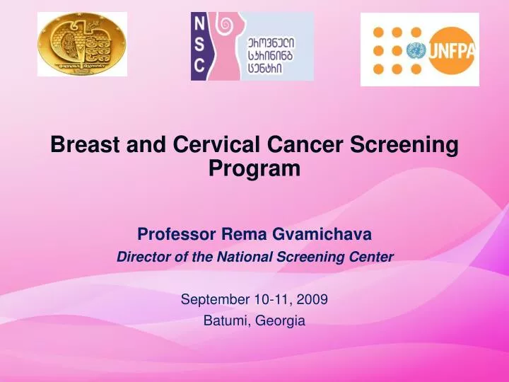 PPT - Breast and Cervical Cancer Screening Program PowerPoint ...