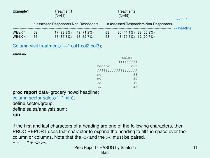 PPT - Proc Report: A Step-by-Step Introduction to PROC REPORT and ...