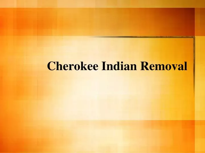 Cherokee Indian Powerpoint Template
