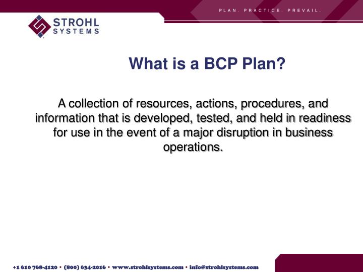 PPT - Business Continuity Planning Overview, Regulations and the ...