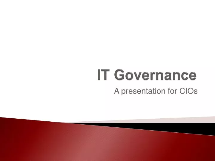 PPT - IT Governance PowerPoint Presentation, free download - ID:751215