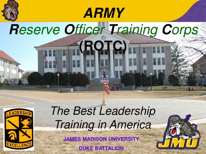 PPT - ARMY R eserve O fficer T raining C orps (ROTC) PowerPoint ...