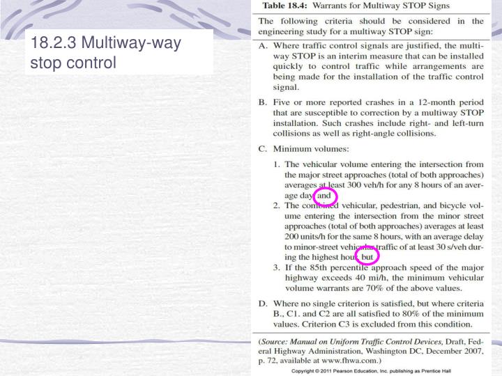 PPT - Chapter 18: Hierarchy of Intersection Control PowerPoint ...
