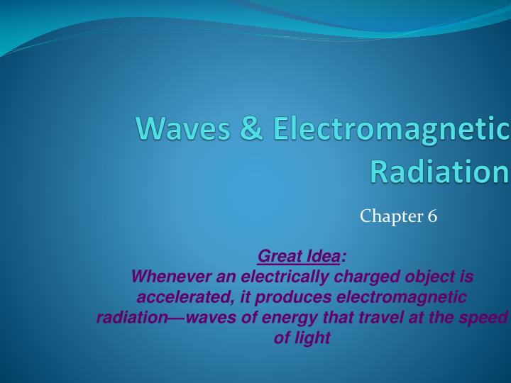 PPT - Waves & Electromagnetic Radiation PowerPoint Presentation, free ...