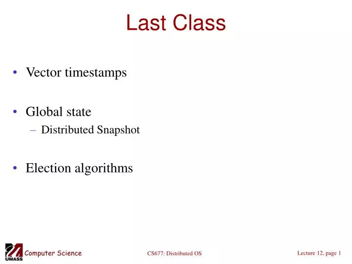 PPT - Last Class PowerPoint Presentation, free download - ID:753838