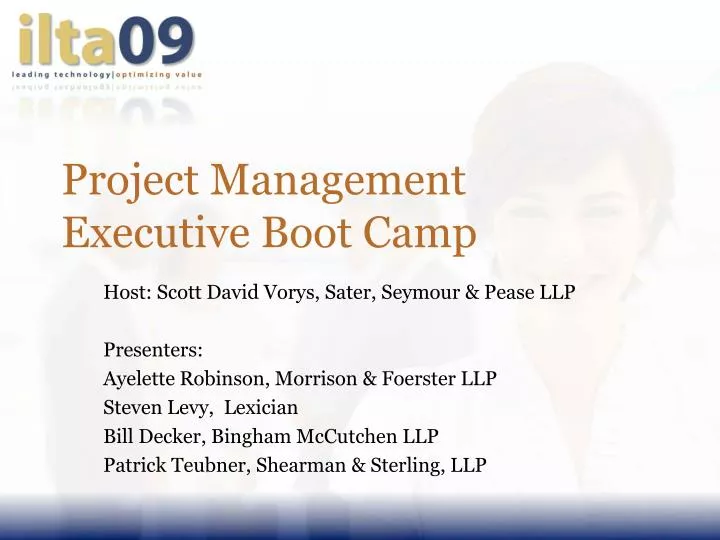 PPT - Project Management Executive Boot Camp PowerPoint Presentation ...